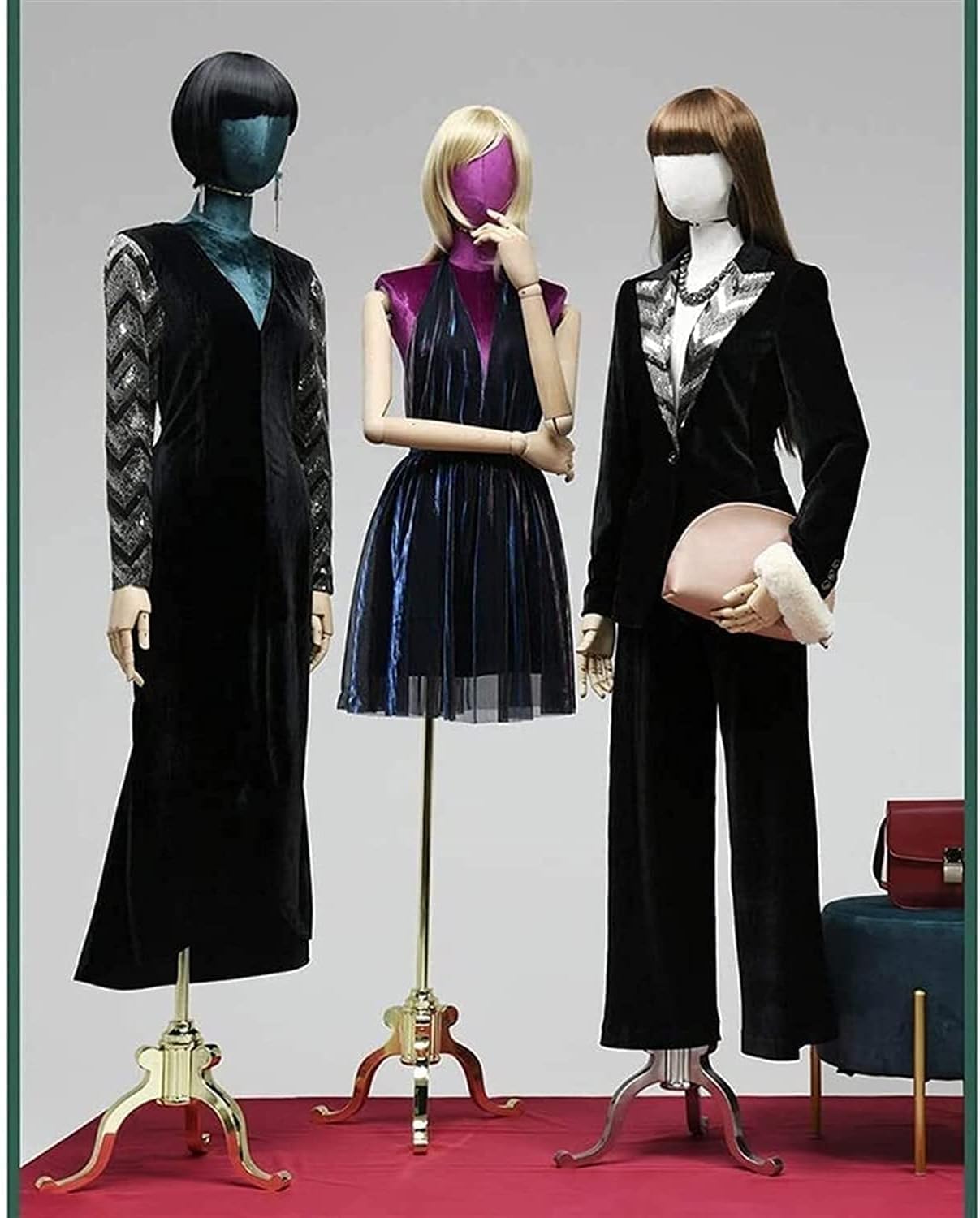 Tailors Dummy Mannequins Mannequin Body Female Tailors Dummy Mannequin with Metal Base Window Display Dressform Mannequin