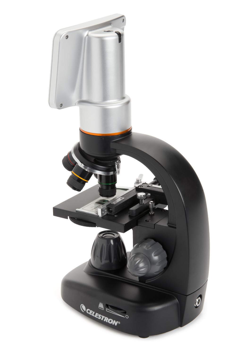 Celestron – TetraView LCD Digital Microscope – Biological Microscope with a Built-In 5MP Digital Camera – Adjustable Mechanical Stage –Carrying Case and 2GB Micro SD Card