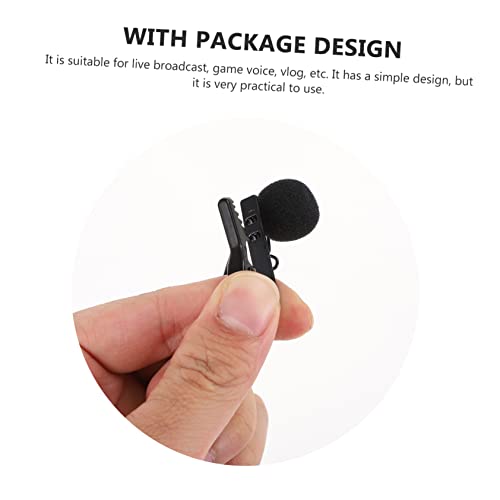 LIGHTAOTAO One for Two Microphones USB Lapel mic lavalier mic Podcasting Microphone Lapel mic for Phone Recording Microphone Phone Microphones Collar mic Smartphone mic Speaker PVC Wireless