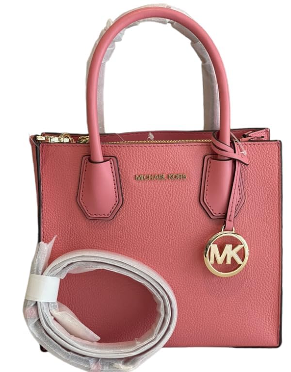 Michael Kors MERCER MEDIUM MESSENGER CROSSBODY SATCHEL (Tea Rose)