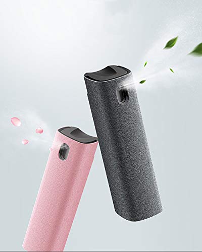 YTT Screen Cleaner, All-in-One Spray & Wipe Cleaner, with Transparent Protective Shell for All Phones, Laptop and Tablet Screens (Pink)