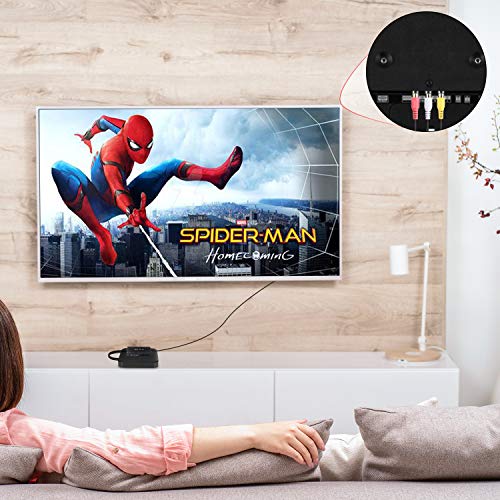 TaiHuai HDMI to RCA, HDMI to Older TV Adapter Compatible for Fire Stick, Roku, Apple TV, Xiaomi Mi Box, Android TV Box, DVD, Blu-ray Player ect.(HDMI to AV Converter)