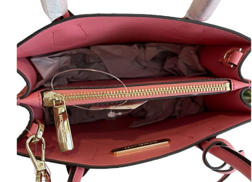 Michael Kors MERCER MEDIUM MESSENGER CROSSBODY SATCHEL (Tea Rose)