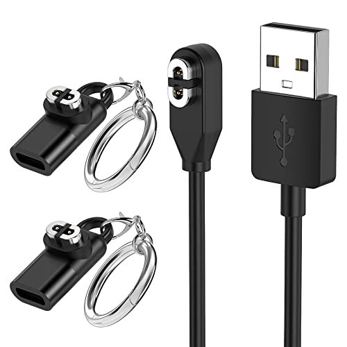 Charging Cable for Aftershokz Headphones Aeropex AS800 &Shokz Openrun/Openrun Pro/Opencomm/OpenRun Mini with Type C Adapter, 3.3ft USB Magnetic Charger Cord for Shokz Bone Conduction Headphones