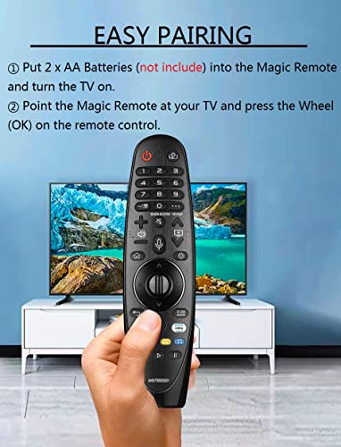 Universal Remote Control for LG Smart TV Magic, AKB75855501 Remote Replacement AN-MR20GA AN-MR600G AN-MR650G ANMR650A ANMR600 AN-MR650B AN-MR19BA AN-MR18BA etc.
