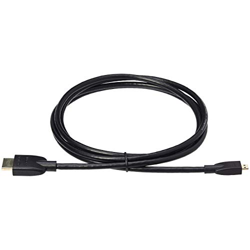 Amazon Basics Flexible and Durable Micro HDMI Cable (18Gpbs, 4K/60Hz) - 6 Feet, Black