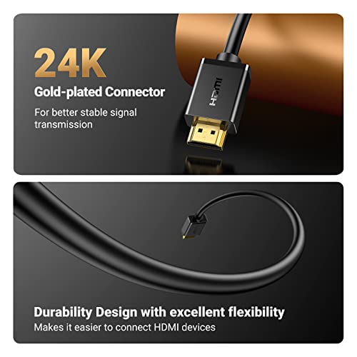 UGREEN HDMI Extension Cable 4K HDMI Extender Male to Female Adapter Cord Compatible with Roku TV Stick PS5 PS4 Xbox Laptop PC Nintendo Switch Blu Ray Player Google Chromecast Wii U HDTV 1.5FT