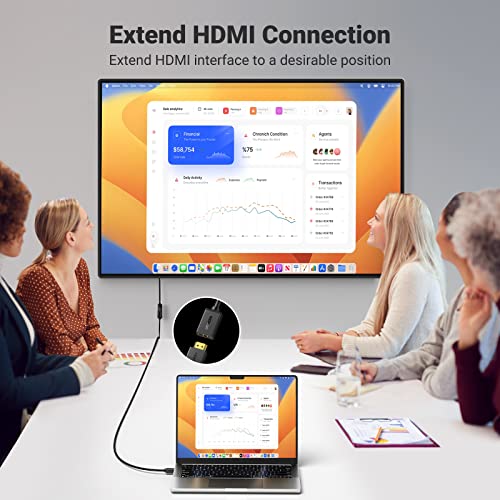 UGREEN HDMI Extension Cable 4K HDMI Extender Male to Female Adapter Cord Compatible with Roku TV Stick PS5 PS4 Xbox Laptop PC Nintendo Switch Blu Ray Player Google Chromecast Wii U HDTV 1.5FT
