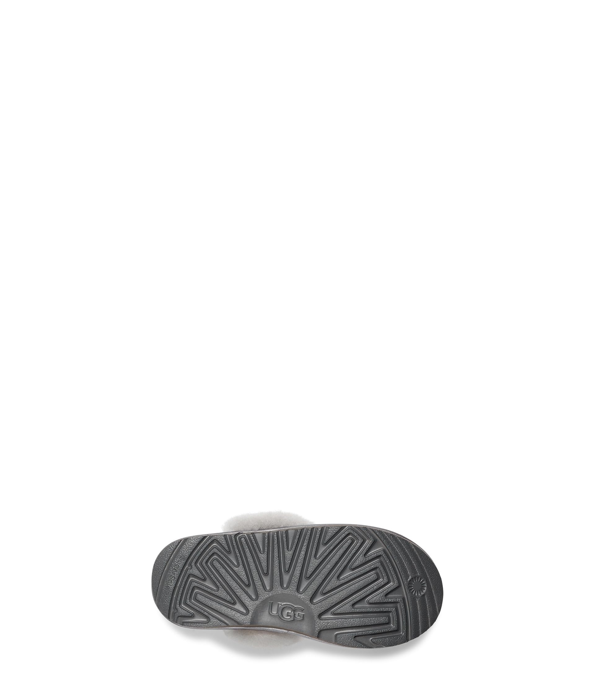 UGG Unisex-Child Cozy Ii Gel Hearts Slipper, Silver, 2 Little Kid