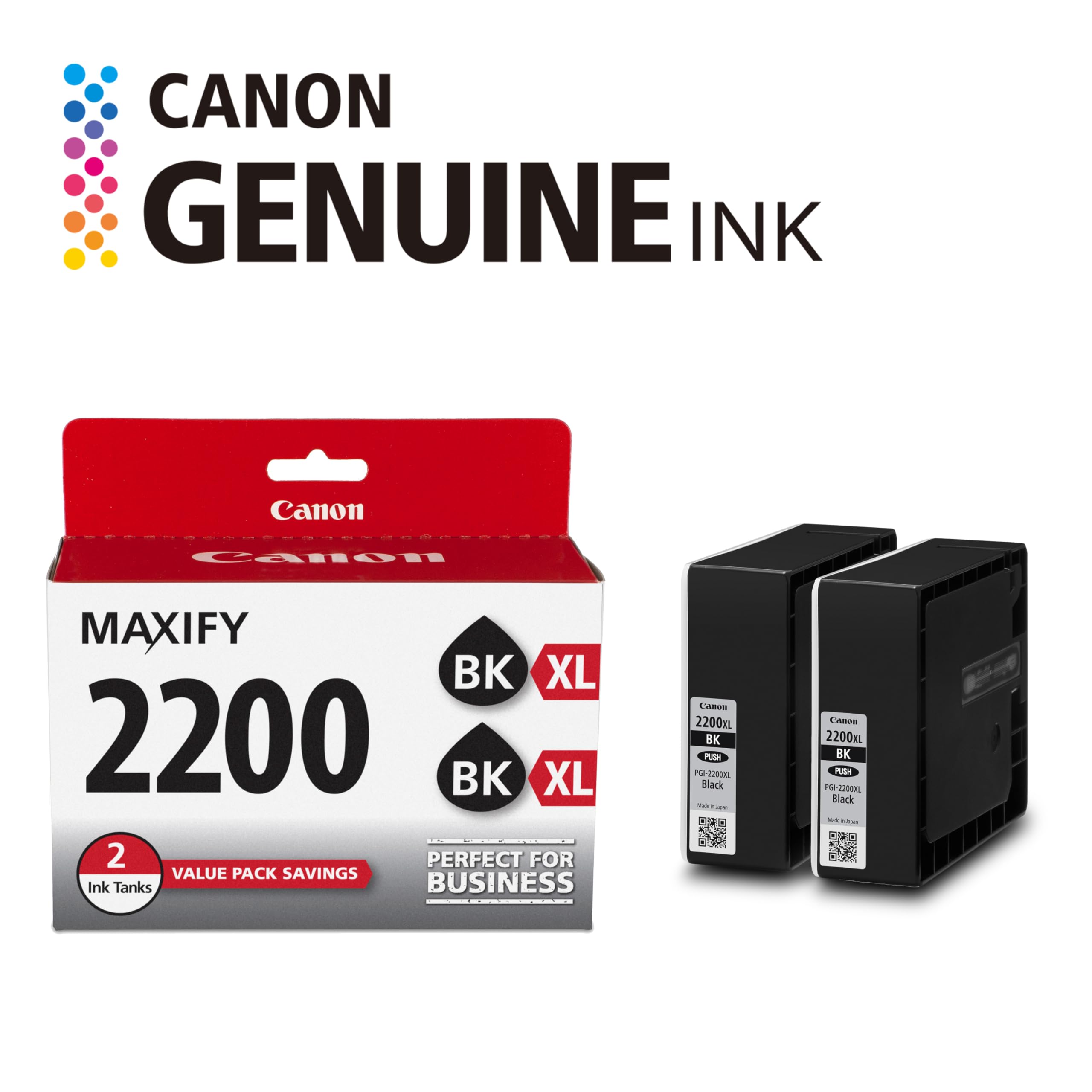 Canon PGI-2200XL Black Twin Pack Compatible to IB4120, MB5120, MB5420, IB4020, MB5020, MB5320