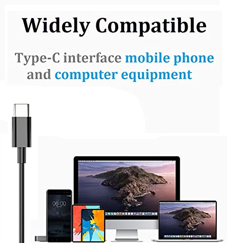 Earphone Stereo USB-C Headphones, USB Type C in-Ear Earbuds Hi-Fi Digital DAC Bass Noise Cancelling Headsets w/h Mic & Remote Control for Samsung Google Pixel Pad Pro 2022 OnePlus