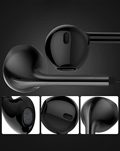 Earphone Stereo USB-C Headphones, USB Type C in-Ear Earbuds Hi-Fi Digital DAC Bass Noise Cancelling Headsets w/h Mic & Remote Control for Samsung Google Pixel Pad Pro 2022 OnePlus