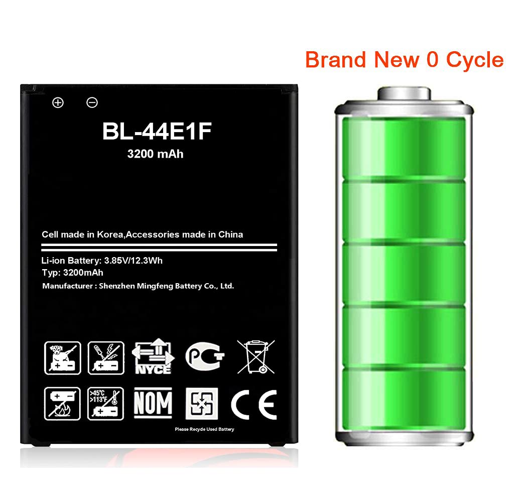 FFOGG LG V20 Battery, 3200mAh Li-Ion Battery for LG V20 BL-44E1F US996, AT&T H910, T-Mobile H918, Verizon VS995, Sprint LS997 Spare Battery