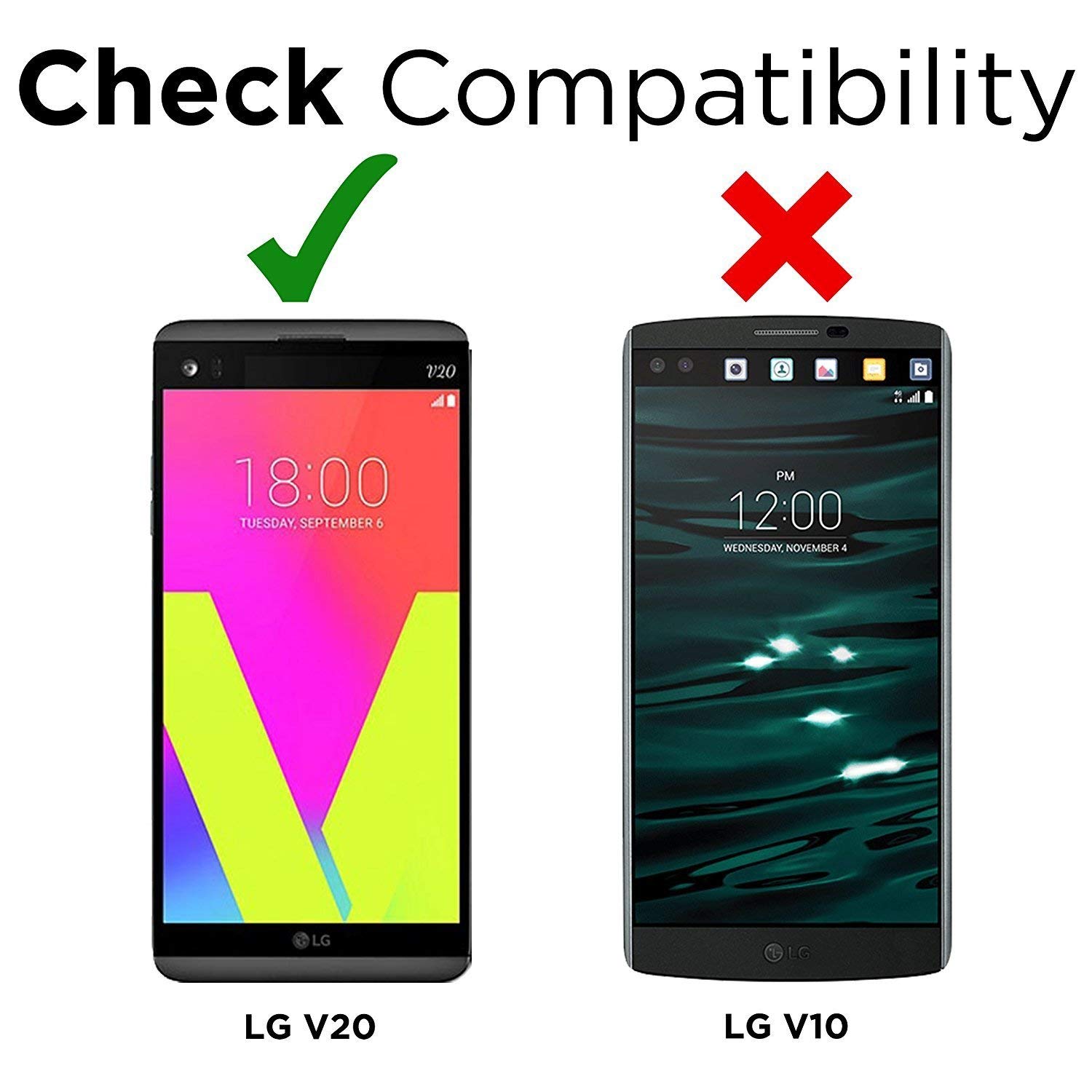 FFOGG LG V20 Battery, 3200mAh Li-Ion Battery for LG V20 BL-44E1F US996, AT&T H910, T-Mobile H918, Verizon VS995, Sprint LS997 Spare Battery