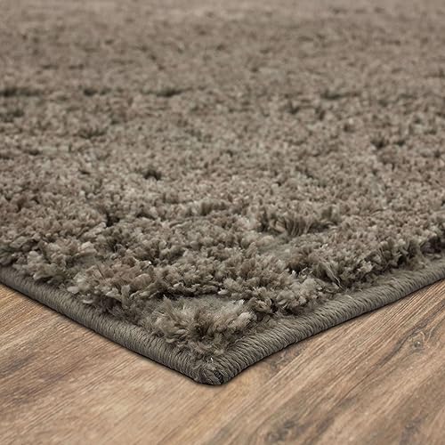 Mohawk Home Francesca Ornamental Medallion Gray 10' x 14' Shag Area Rug Perfect for Living Room, Dining Room, Office