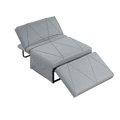 JFUYJK Sofa Bed,4-in-1Folding Ottoman Sofa Bed Sleeper Chair Convertible Chair Into Bed with Adjustable Backrest