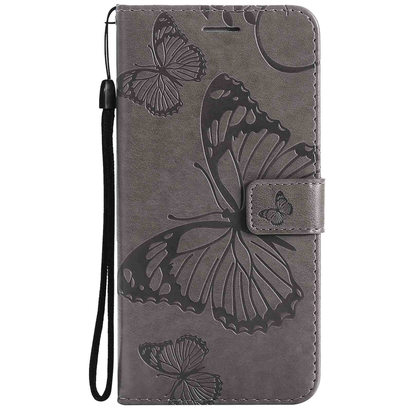 Fansipro Phone Cover Wallet Folio Case for LG V20, Premium PU Leather Slim Fit Cover for LG V20, 2 Card Slots, Exact fit, Gray