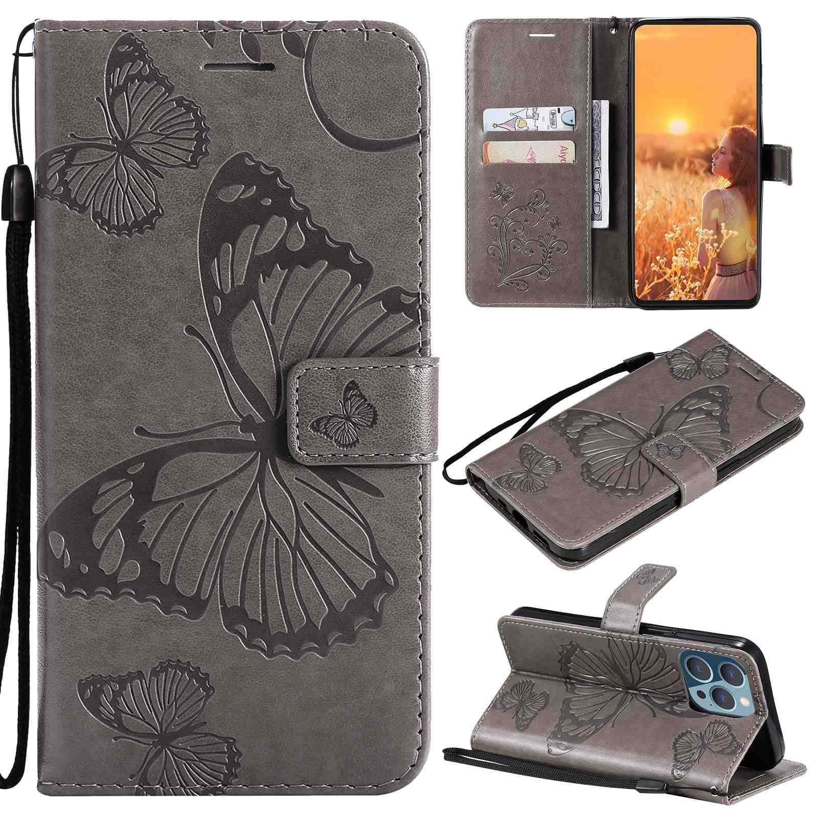 Fansipro Phone Cover Wallet Folio Case for LG V20, Premium PU Leather Slim Fit Cover for LG V20, 2 Card Slots, Exact fit, Gray