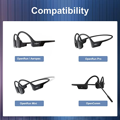 seynli (2-Pack) Charging Cable for Shokz Aeropex/OpenRun, OpenRun Pro, OpenRun Mini & OpenComm, for Aftershokz Charging Cable, Magnetic USB Cable Compatible with AfterShokz Headphones Charger - 3.3ft