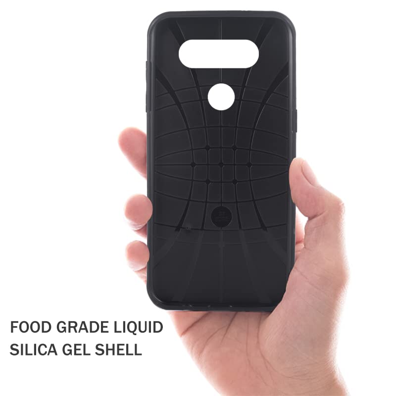 ELISORLI Compatible with LG V20 Case Rugged Thin Slim Cell Accessories Anti-Slip Fit Rubber TPU Mobile Phone Protection Silicone Soft Shockproof Grip Cover for LGV20 LG20 V 20 ThinQ Women Men Black