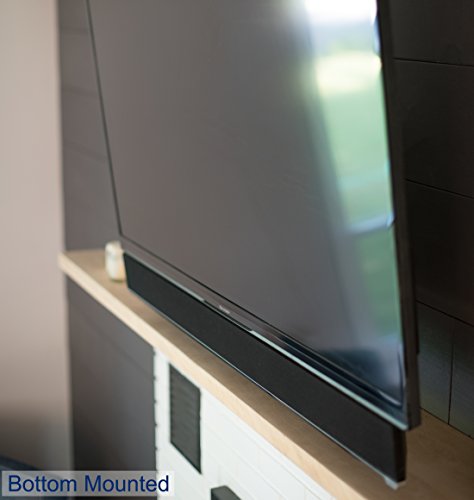 VIVO Universal Sound Bar Steel Bracket Speaker Mount Above or Below Wall Mounted TV, Fits Behind 23 to 65 inches Screens, 33 lbs. Capacity, Mount-SPSB2