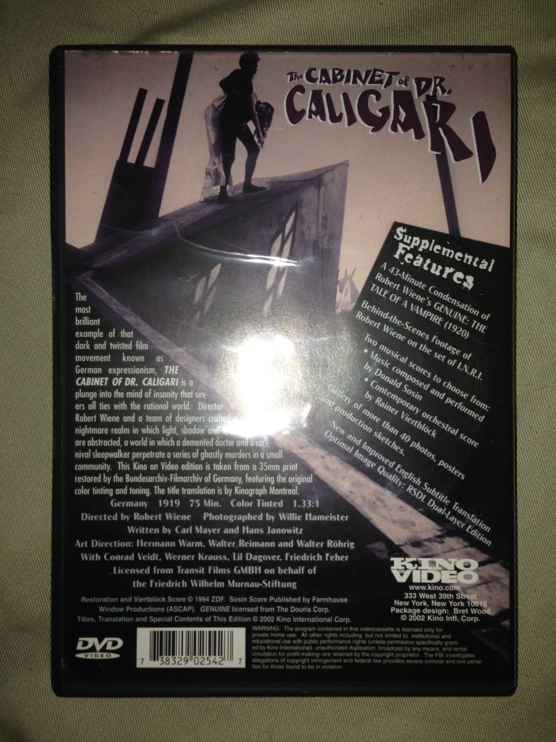 The Cabinet of Dr. Caligari (Restored Authorized Edition)