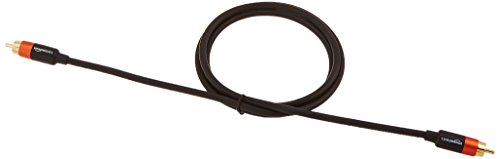 Amazon Basics Digital Audio Coaxial Cable - 4 feet, Speaker