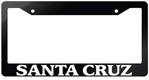 Dark Branches Black License Plate Frame Santa Cruz Auto