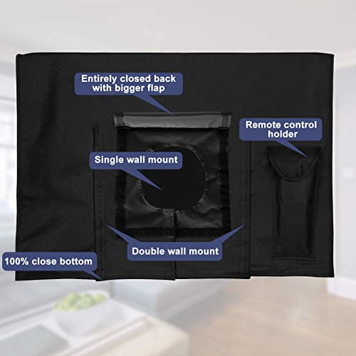 Mounting Dream Outdoor TV Cover Weatherproof with Bottom Cover for 30-32 inch TV, Waterproof and Dustproof TV Screen Protectors with Remote Control Pocket for Outside LED, LCD, OLED Flat Screen TVs