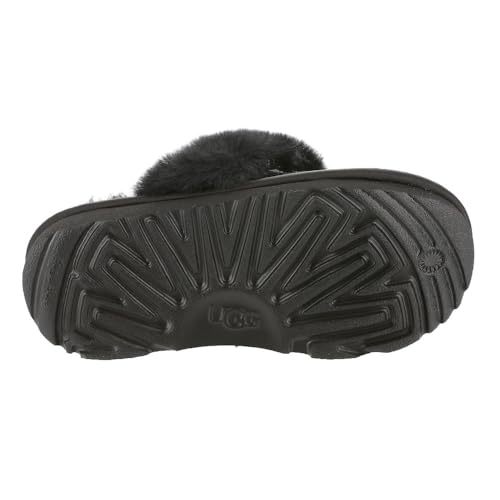 UGG Unisex-Child Cozy Ii Mirror Ball Slipper, Black, 2 Little Kid