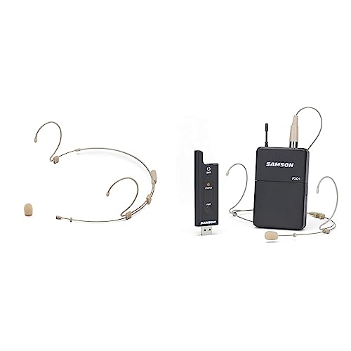 Samson DE10x Omnidirectional Headset Microphone Bundle XPD2 Headset USB Digital Wireless System
