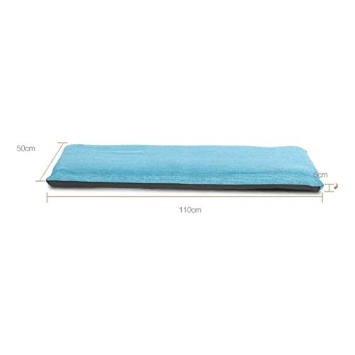 WXBDD Creative Lazy Sofa, Tatami Thick Bed Backrest Sofa Single Dormitory Sofa Chair, Flax (Color : Blue)