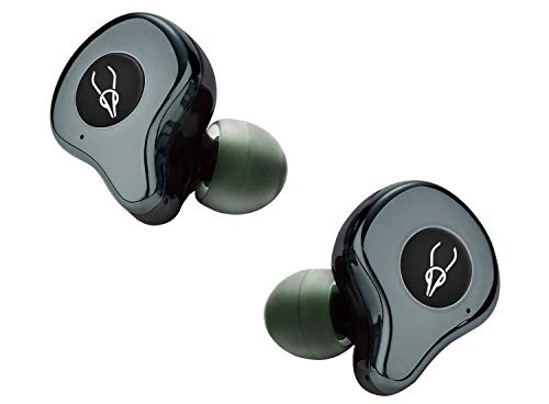 Sabbat True Wireless Earbuds Bluetooth 5.0 Headphones - Besue Deep Bass Wireless Headphones for Sport/Workout, Noise Cancelling Bluetooth Earbuds for Galaxy/iPhone/Android 30H with Wireless Charging
