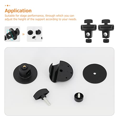 ERINGOGO 6 pcs camera desk mount wireless mic holder Multifunctional Buckles tabletop mic stand Mic Arm Clamps boom arm Photography Mic Stand Accessories sax mic clip Telephone tripod abs