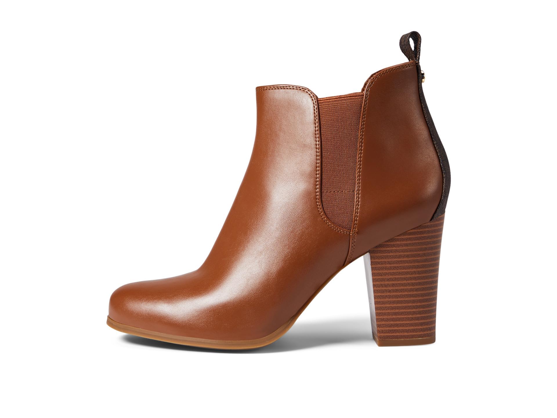 Michael Kors Evaline Heeled Bootie Luggage 7 M