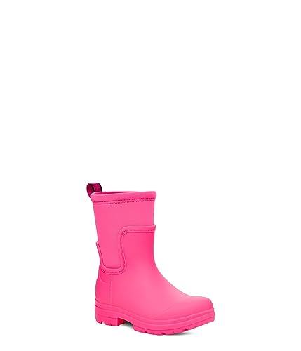 UGG Unisex-Child Droplet Mid Boot, Taffy Pink, 4 Big Kid