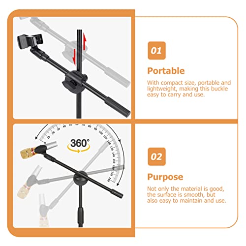 ERINGOGO 6 pcs camera desk mount wireless mic holder Multifunctional Buckles tabletop mic stand Mic Arm Clamps boom arm Photography Mic Stand Accessories sax mic clip Telephone tripod abs
