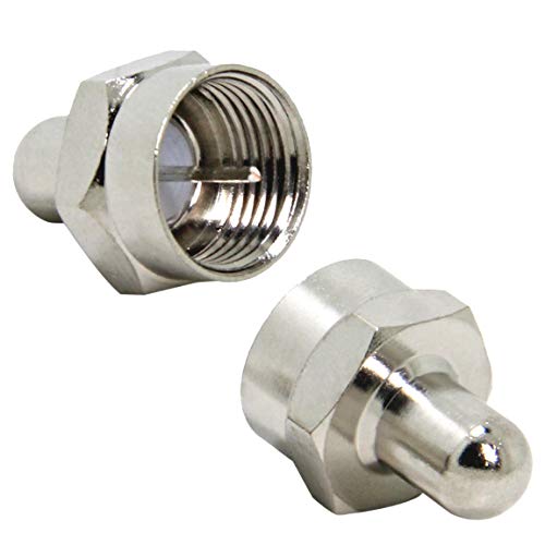 RFAdapter Coax Cap Cover, 75 Ohm Terminator, 10-Pack, Coax Terminator Caps for Ports on Splitter, AMP, Coaxial Cable, TV Antenna, Wall Plates, Booster