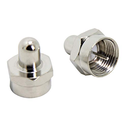 RFAdapter Coax Cap Cover, 75 Ohm Terminator, 10-Pack, Coax Terminator Caps for Ports on Splitter, AMP, Coaxial Cable, TV Antenna, Wall Plates, Booster