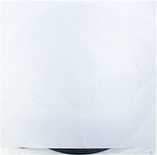 (100) 12" Record Inner Sleeves - 3-Layers of Archival Quality, Anti-Static HDPE with Rice Paper Enclosed Insert for Extra Rigidity #12IM