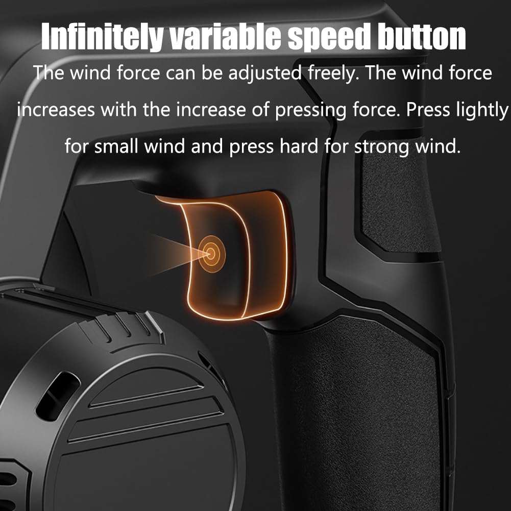 Electric Cordless Snow Blower, 3 in 1 Portable Snow Air Blower, Infinitely Variable Speed, 0-18000r/min Speed, High Speed Cooling System, for Garden, Patio, Lawn