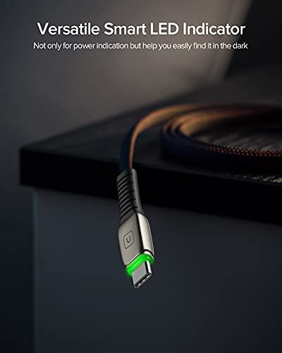 USB Type C Cable, [5 Pack 3.1A] Quick QC3.0 Fast Charging USB C Cable, INIU (1.6+3.3+3.3+6.6+6.6ft) Nylon Phone Charger USB-C Cables for Samsung Galaxy S20 S10 S9 S8 Plus Note 10 9 LG Google Pixel etc