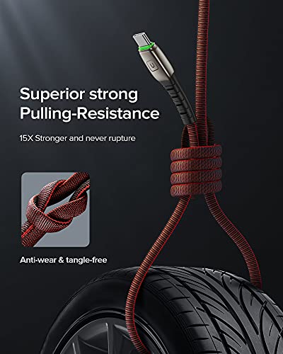 USB Type C Cable, [5 Pack 3.1A] Quick QC3.0 Fast Charging USB C Cable, INIU (1.6+3.3+3.3+6.6+6.6ft) Nylon Phone Charger USB-C Cables for Samsung Galaxy S20 S10 S9 S8 Plus Note 10 9 LG Google Pixel etc