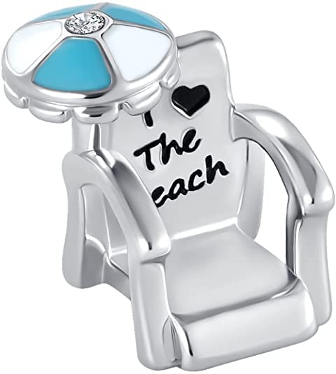 MZC Jewelry Beach Chair Charm for Pandora Bracelets