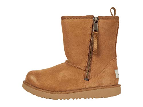 UGG Classic Short Dual Zip II (Toddler/Little Kid/Big Kid) Chestnut 5 Big Kid M