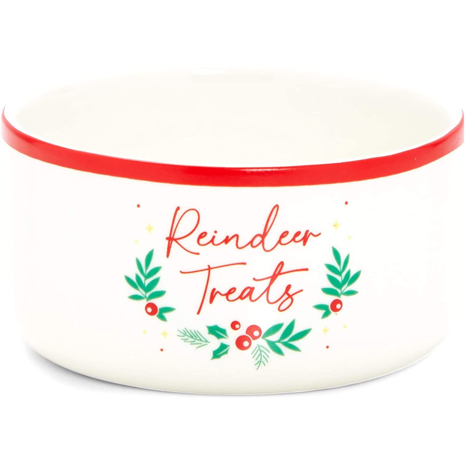 Juvale Cookies for Santa Plate Set with Milk Jar, Reindeer Treat Bowl, Chalk (4 Pieces)