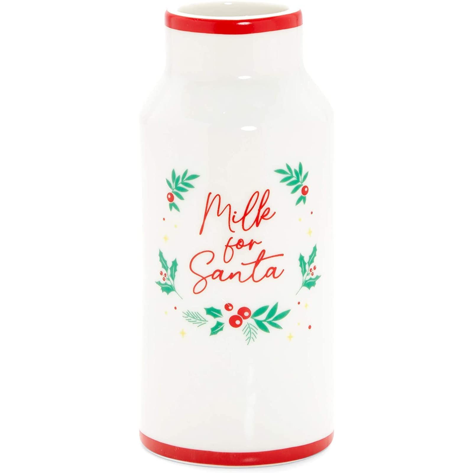 Juvale Cookies for Santa Plate Set with Milk Jar, Reindeer Treat Bowl, Chalk (4 Pieces)