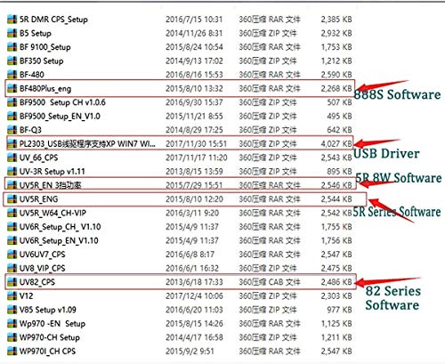 Baofeng USB Programming Cable PL2303 Support Chirp for Baofeng UV-5R(All),BF-F8HP, BF-888S,UV82HP,UV-82(All),UV-S9Plus GM-15Pro BF-H6 Handheld ham Radio transceiver Ham Two Way Radio with Driver