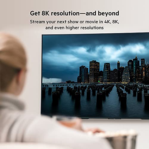Belkin Ultra HD HDMI 2.1 Cable 6.6FT/2M, 4K Ultra High Speed HDMI Cable, 48Gbps HDMI 2.1 Cord - Dolby Vision HDR & 8K@60Hz Capable, Compatible w/ Playstation, PS4, PS5, Xbox Series X, RokuTV & More
