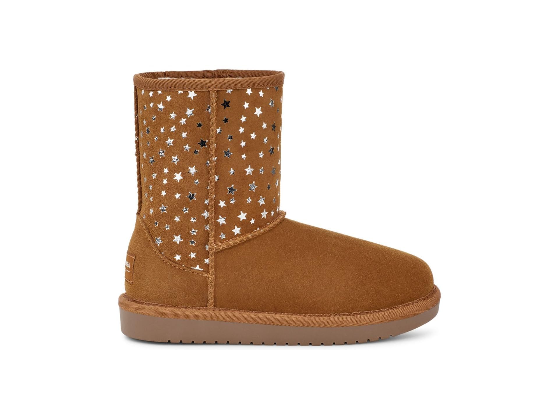 Koolaburra by UGG Kids' Koola Short Stars, Chestnut, 13